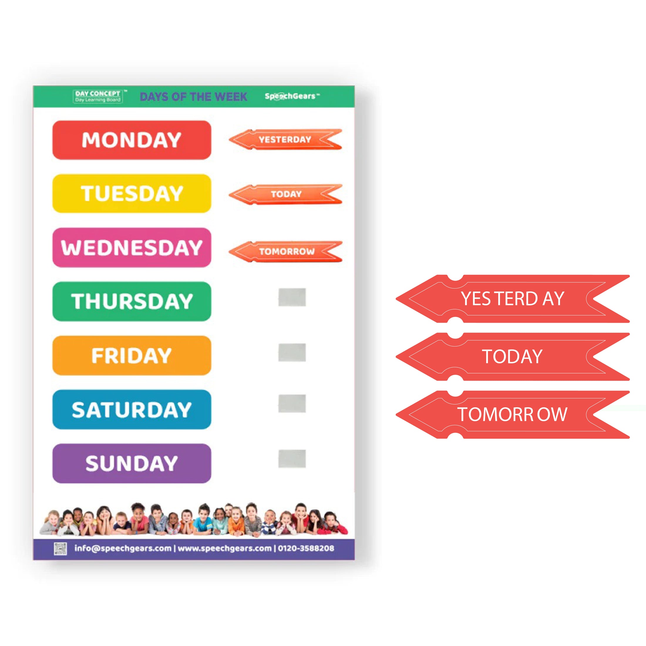 SpeechGears Special Needs Learning Tools- Day Concept With Day Learning ...